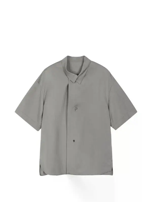CROQUIS Button-up Short-sleeve Shirt - Grey
