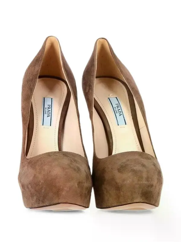 Prada Platform Round-toe Pumps