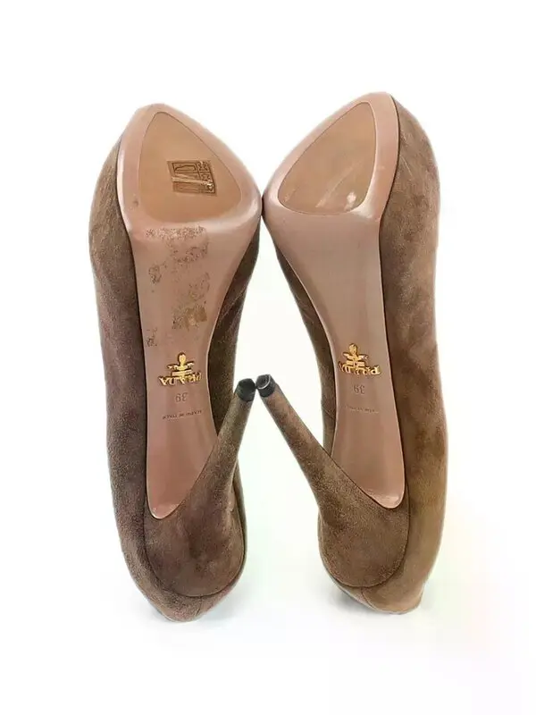 Prada Platform Round-toe Pumps