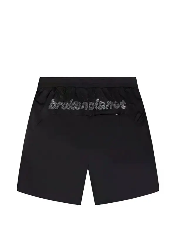 BROKEN PLANET Logo-print Drawstring Swimming Shorts