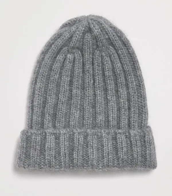Johnstons Of Elgin Cashmere-silk Ribbed Beanie