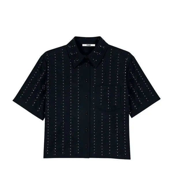 Maje Rhinestone-embellished Shirt