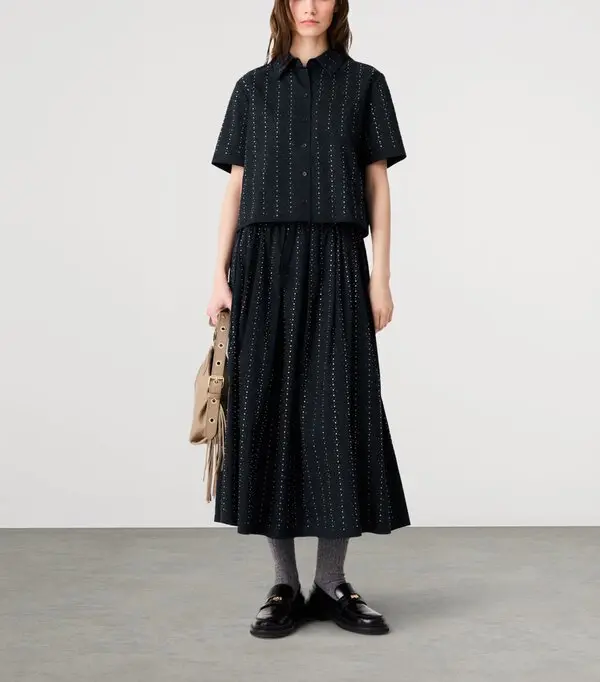 Maje Rhinestone-embellished Shirt