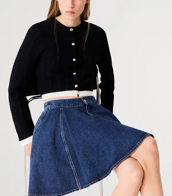 Maje Cropped Cardigan