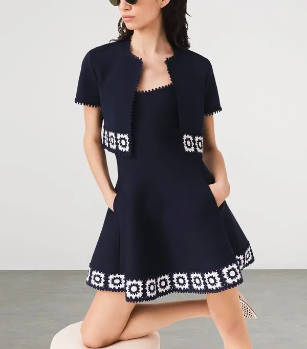 Maje Crochet-trim Cardigan