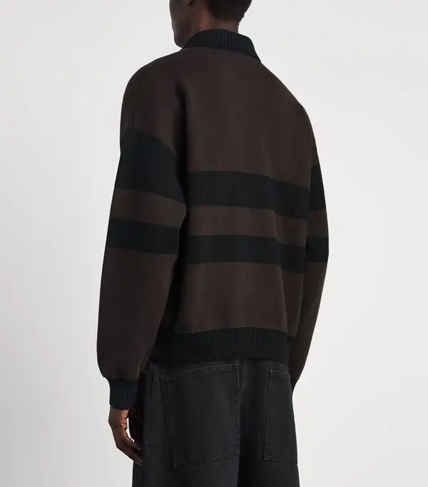 Fred Perry Cotton Stripe Zip-up Cardigan