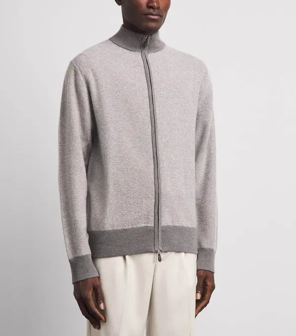 N.peal Organic Cashmere Birdseye Cardigan
