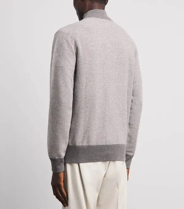 N.peal Organic Cashmere Birdseye Cardigan