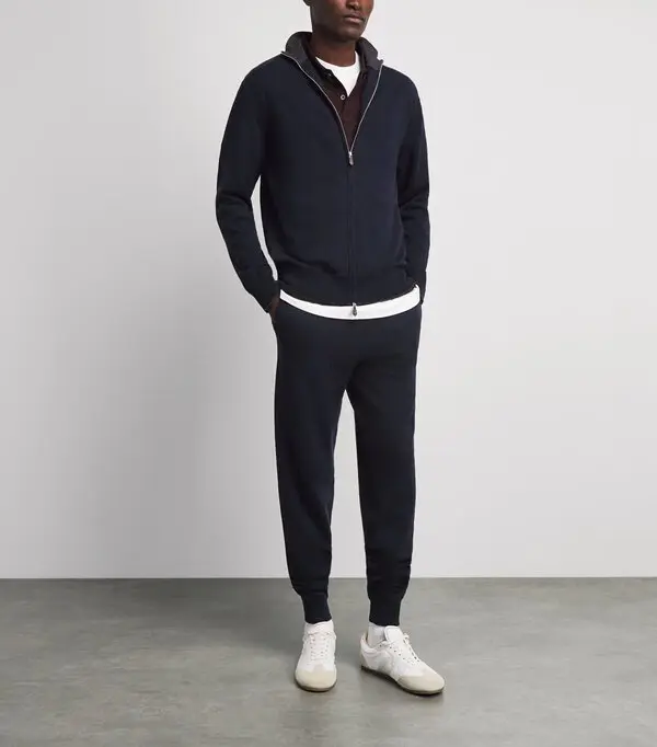 N.peal Organic Cashmere Knightsbridge Zip-up Cardigan