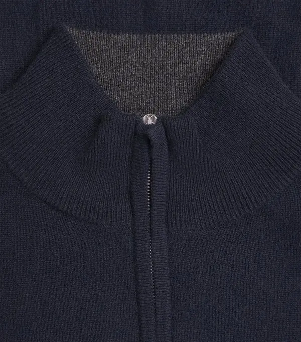 N.peal Organic Cashmere Knightsbridge Zip-up Cardigan