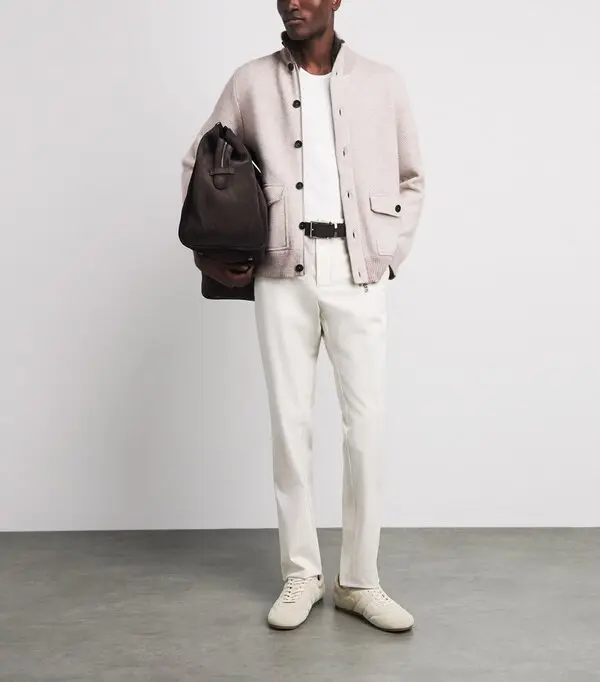 N.peal Cashmere Herringbone Jacket