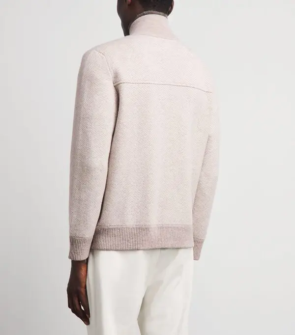 N.peal Cashmere Herringbone Jacket