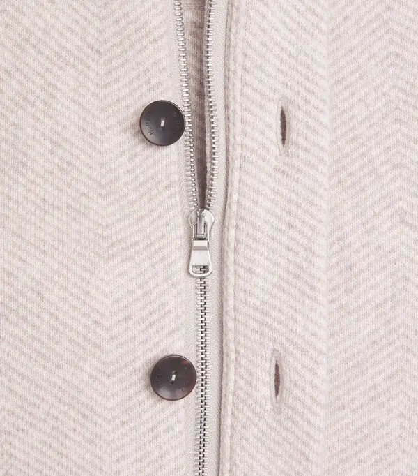 N.peal Cashmere Herringbone Jacket