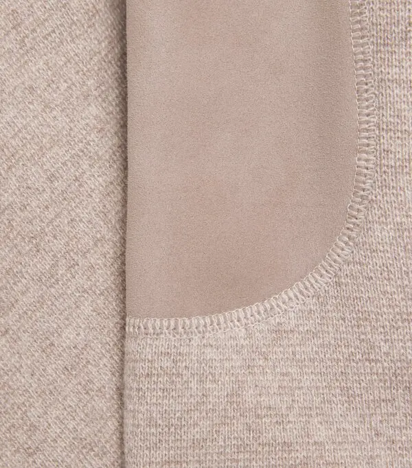 N.peal Suede-trim Cashmere Davos Jacket