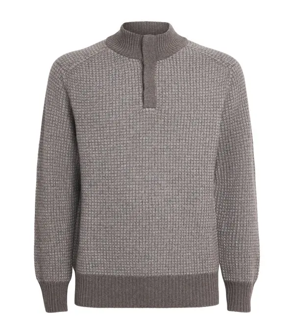 N.peal Organic Cashmere Button-up Sweater