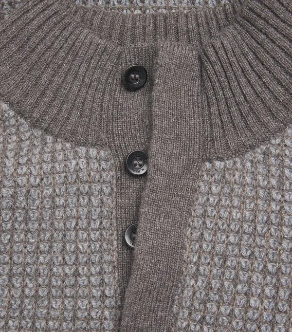 N.peal Organic Cashmere Button-up Sweater