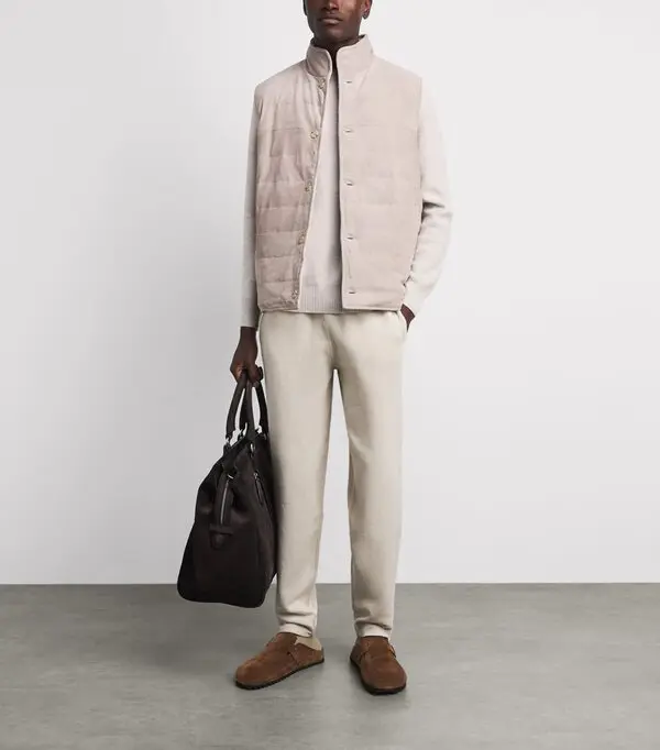N.peal Organic Cashmere Crew Neck Sweater - Grey