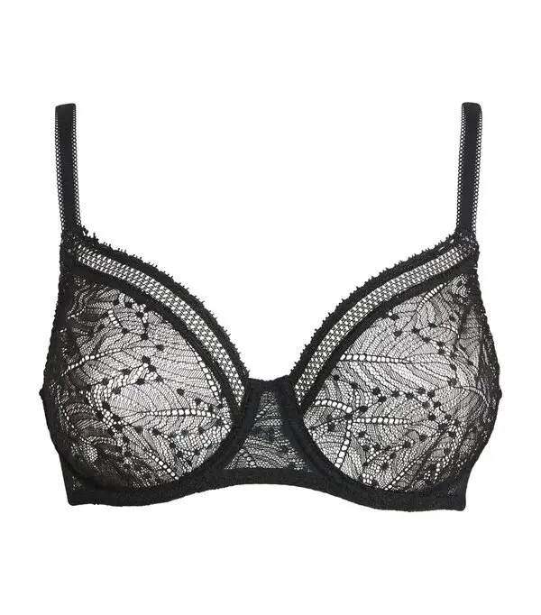 Simone Perele Lace Comète Plunge Bra - Black