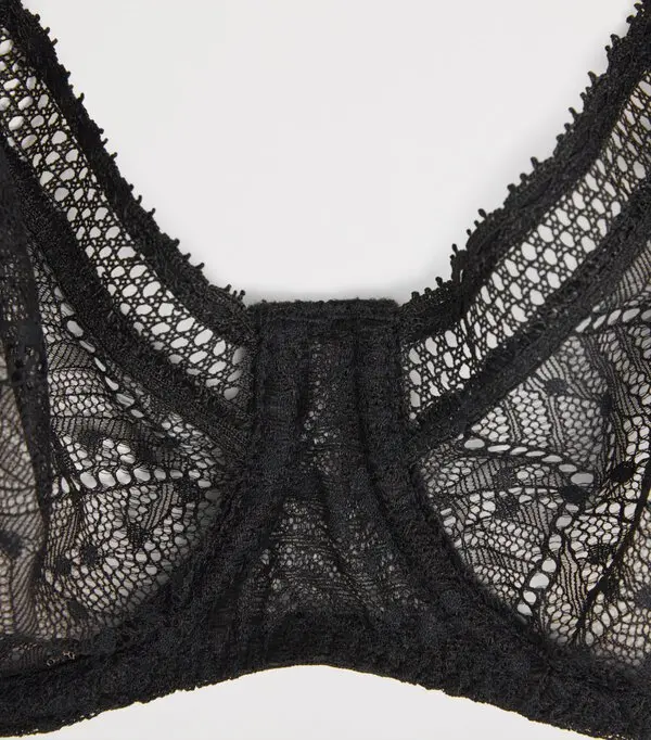 Simone Perele Lace Comète Plunge Bra - Black