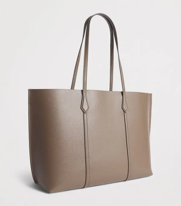 Tory Burch Perry Leather Tote Bag - Brown