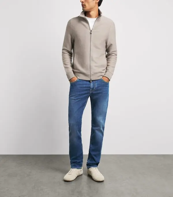 Jacob Cohen Pony Hair-patch Bard Tapered Jeans