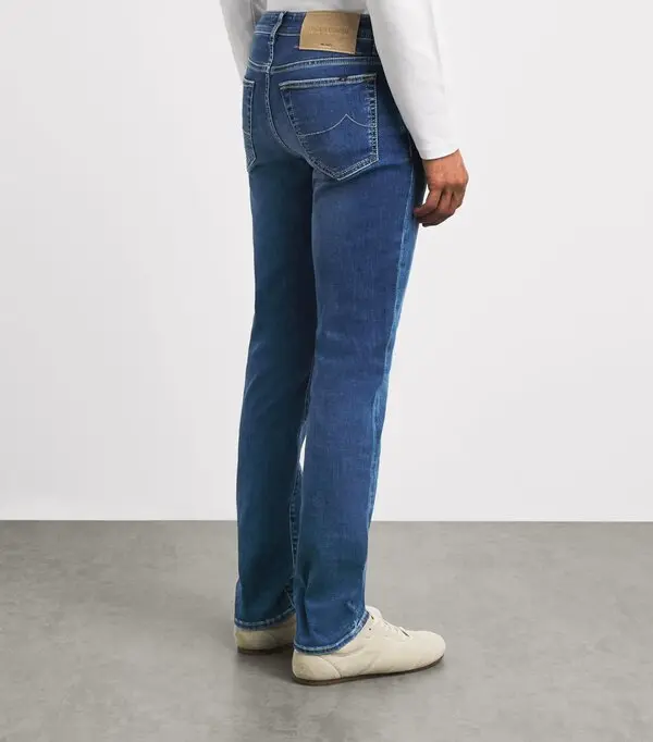 Jacob Cohen Pony Hair-patch Bard Tapered Jeans