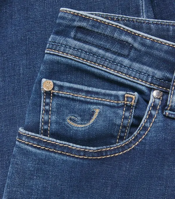Jacob Cohen Pony Hair-patch Bard Tapered Jeans