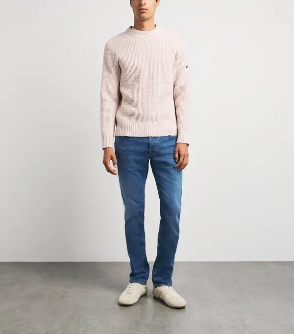 Jacob Cohen Limited Edition Pony Hair-patch Bard Tapered Jeans