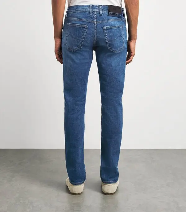 Jacob Cohen Limited Edition Pony Hair-patch Bard Tapered Jeans