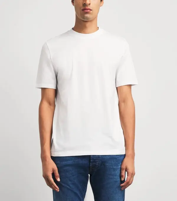 Jacob Cohen Cotton Emblem Logo T-shirt - White