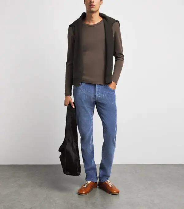 Jacob Cohen Bard Slim-fit Corduroy Chinos - Blue