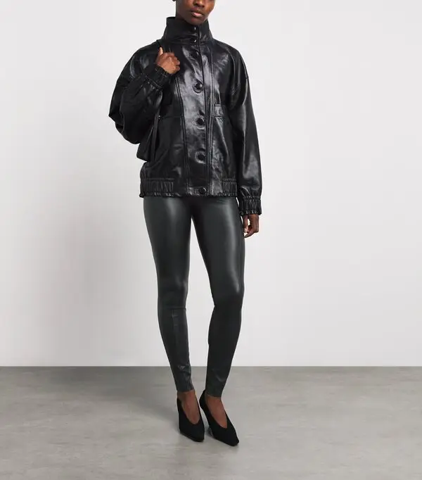 Wolford Faux Leather Edie Leggings
