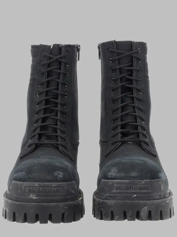 Balenciaga Combat Strike" Boots - Black