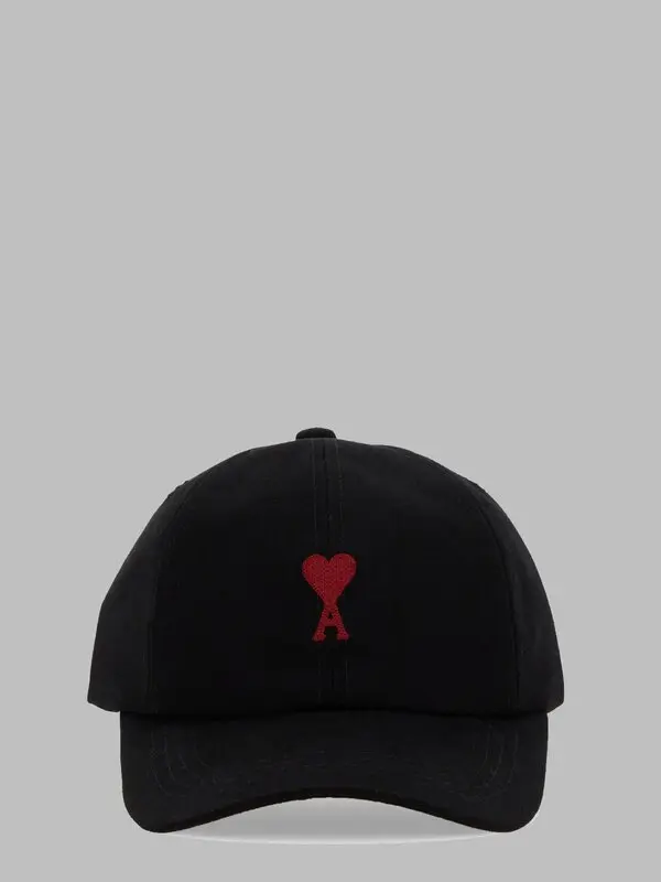 AMI Paris Baseball Cap With Logo - Black