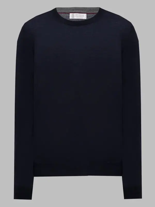 Brunello Cucinelli Maglia In Lana - Blue