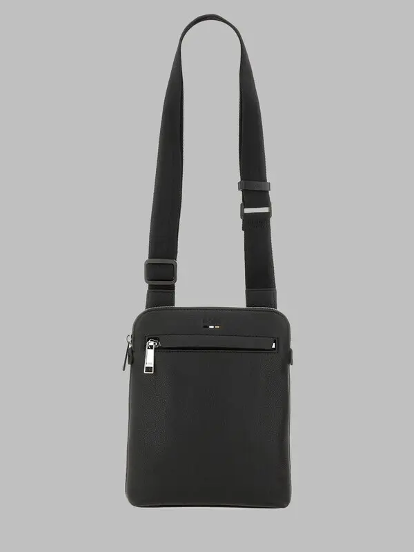BOSS Crossbody Bag With Logo - Black