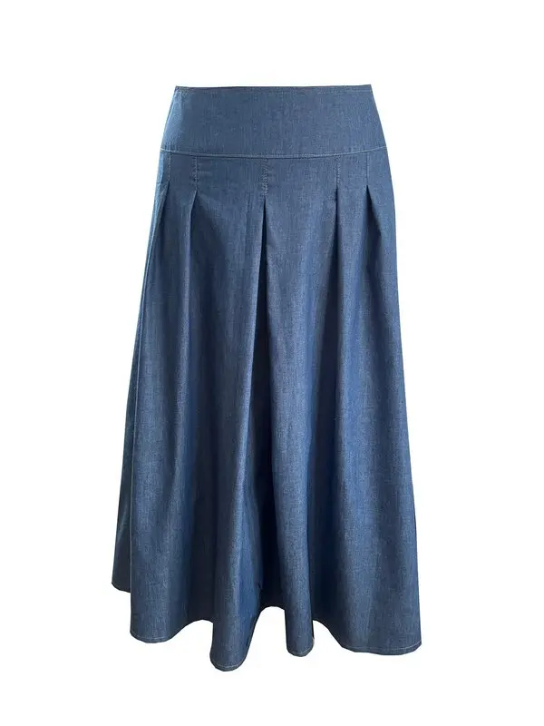 THE WELL WORN The Dune Skirt – Chambray