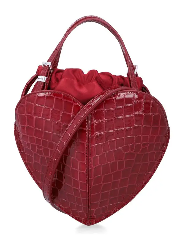 ROTATE BY BIRGER CHRISTENSEN Leather-trim Mini Bag - Windsor Wine