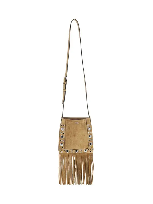Valentino Garavani Pebbled 100% Cowhide Leather Shoulder Bag