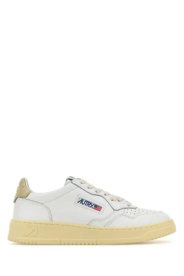 AUTRY Leather Medalist Low Top Sneakers - White