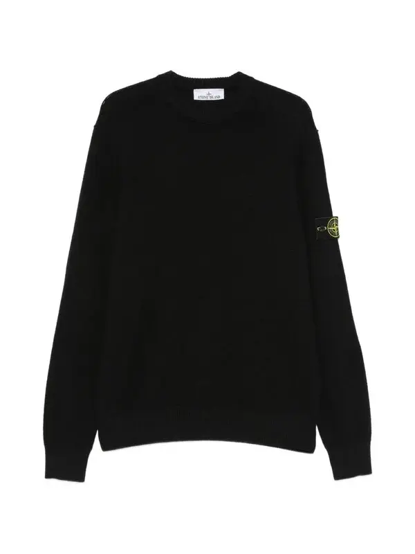 Stone Island Crewneck Sweater - Black