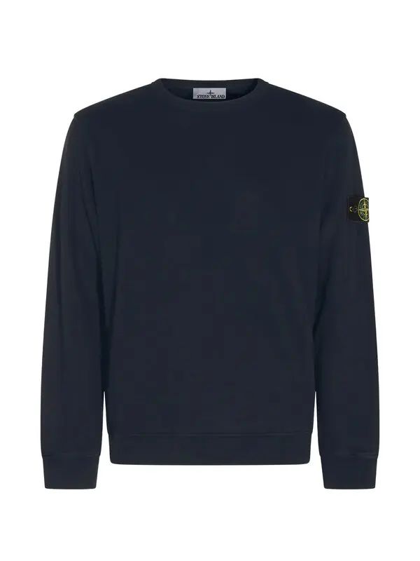 Stone Island Crewneck Sweatshirt With Fleece Lining