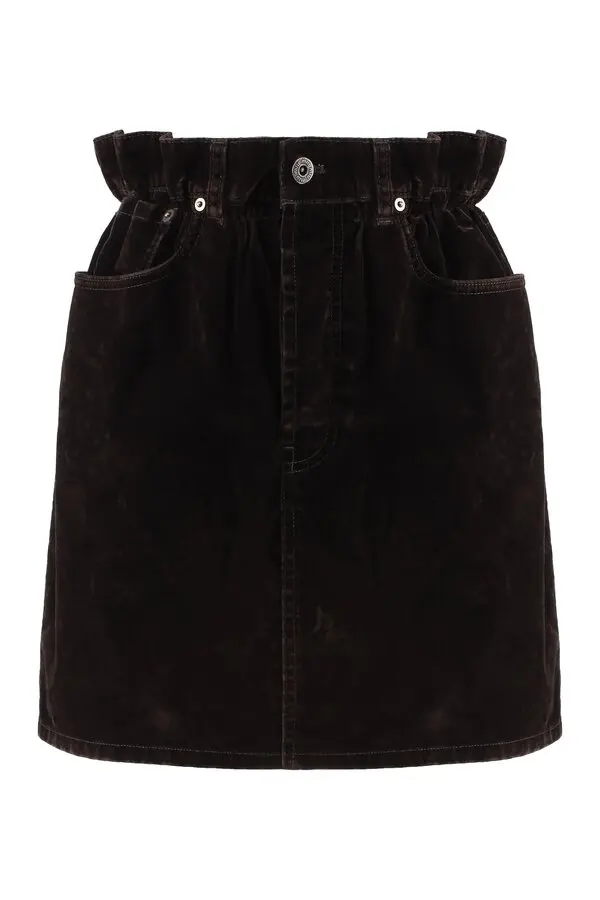 Miu Miu Velvet Mini Skirt