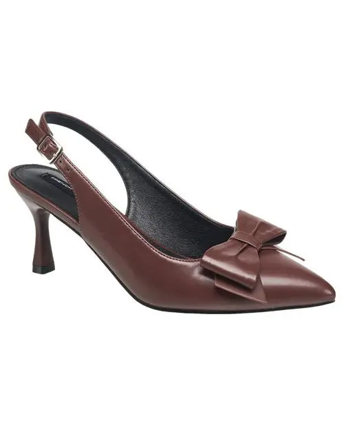 French Connection Bianca Oversized Bow Kitten Heel