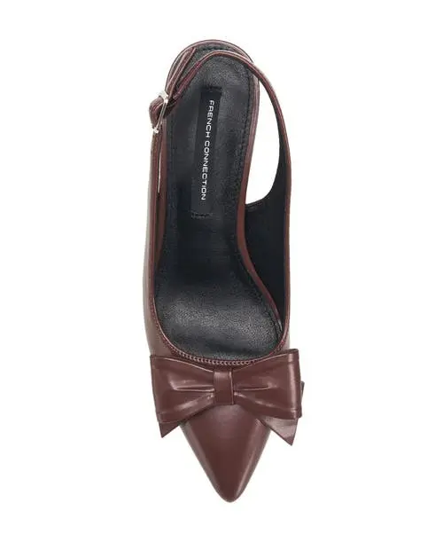French Connection Bianca Oversized Bow Kitten Heel