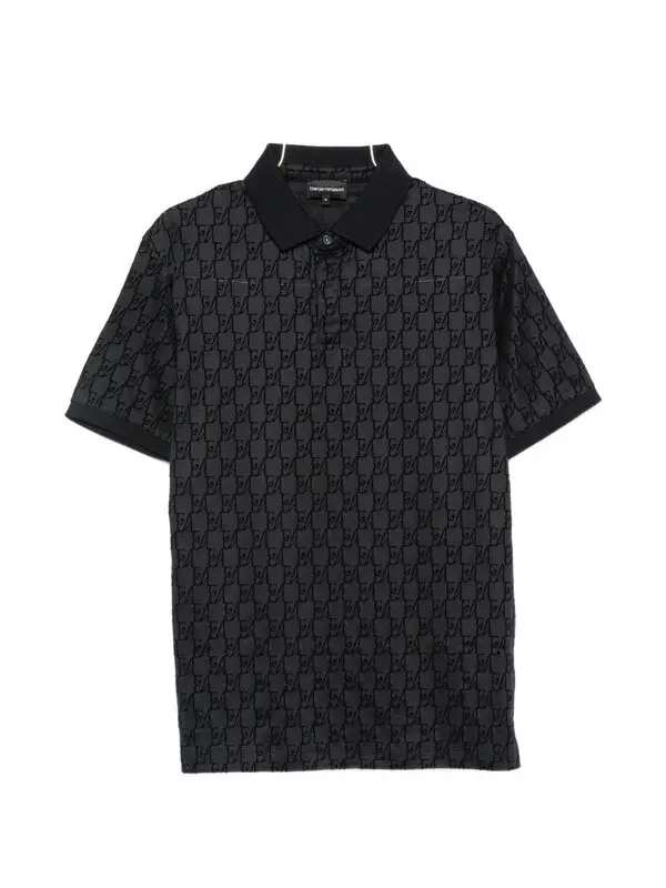 Emporio Armani Allover Logo Polo Shirt