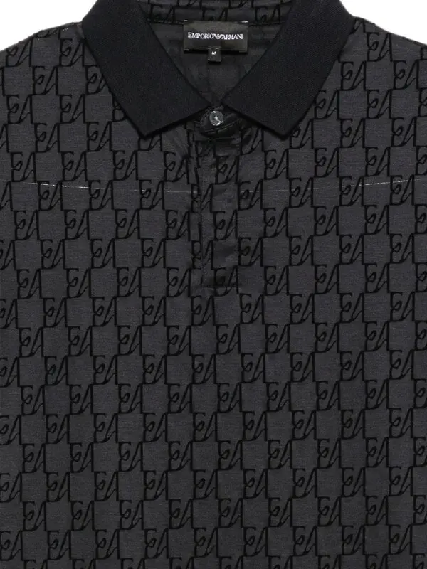 Emporio Armani Allover Logo Polo Shirt