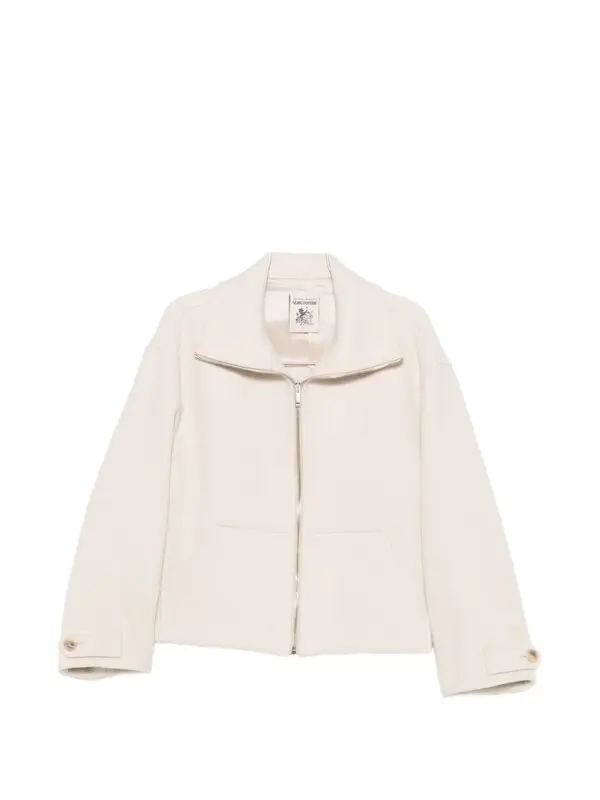 SEMICOUTURE Jeanie Wool Coat - Beige