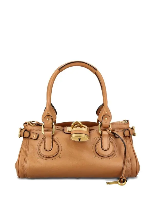 Chloé Paddington Leather Shoulder Bag - Brown