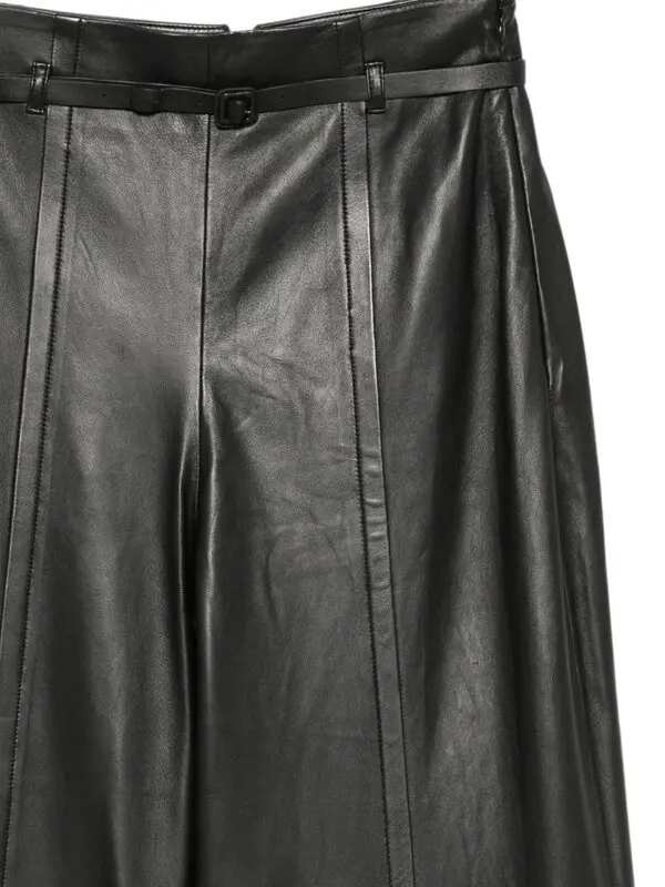 Emporio Armani Leather Trousers